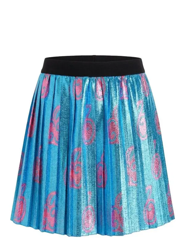 Gucci Pleated Printed Skirt - Blue