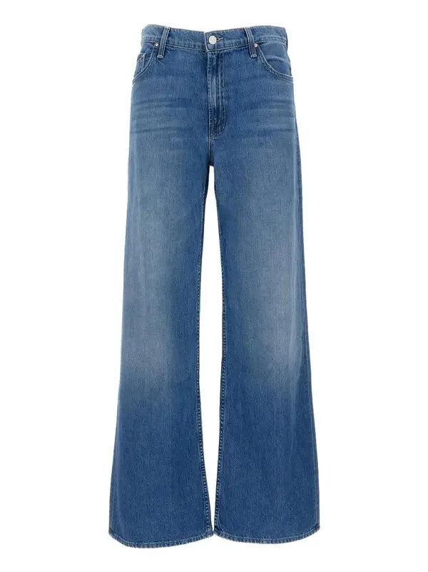 MOTHER The Rerun Zip Sneak Jeans - No