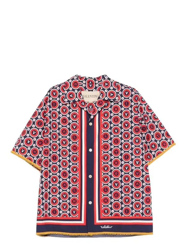 Valentino Garavani Bulles Royales Short-sleeved Shirt - Red
