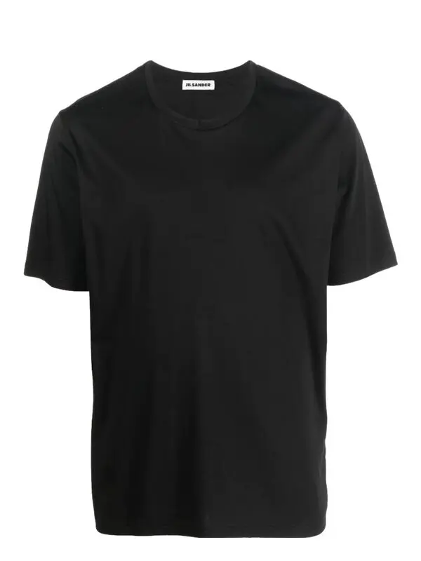 JIL SANDER Short-sleeved Crewneck T-shirt - Black