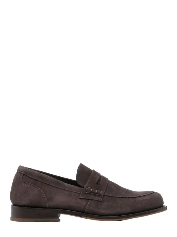 TRICKER'S Suede Loafers - Coffee