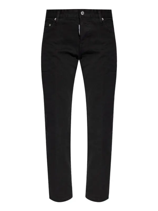 Dsquared2 Jenna Logo Patch Jeans - Black