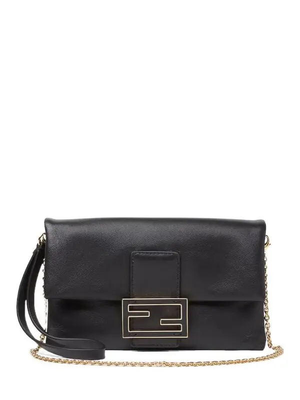 Fendi Mamma Baguette Pouch - Black