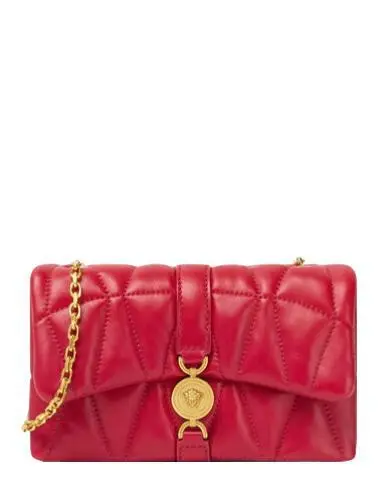 Versace Kleio Quilted Mini Crossbody Bag - Red