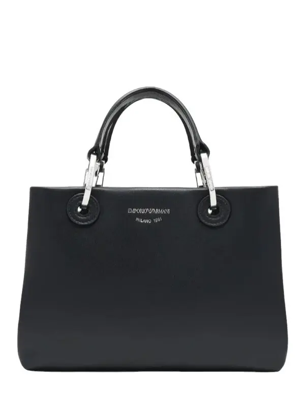 Emporio Armani Myea Logo Top Handle Bag - Black
