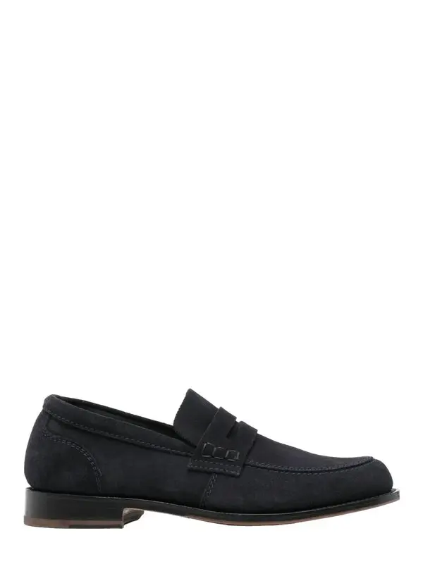 TRICKER'S Suede Loafers - Navy