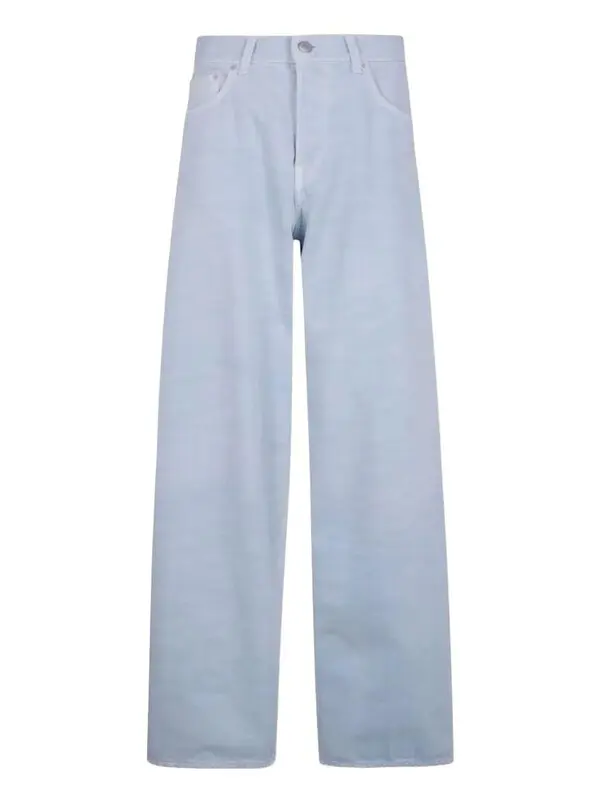 HAIKURE Logo Patch Wide-leg Jeans - Blue