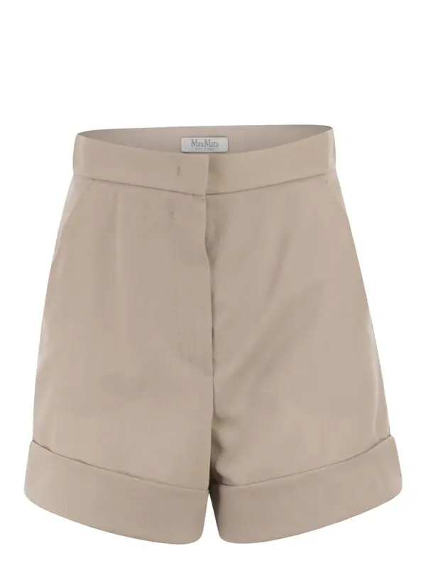 Max Mara Celebre Cuffed Shorts - Nude
