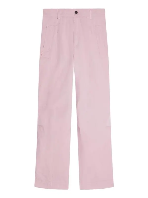 Dries Van Noten Pleated Knee Straight-leg Pants - Ancient Rose