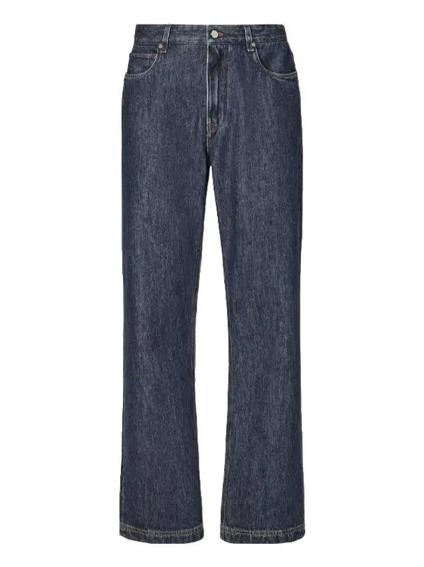 Fendi Straight-cut Long Jeans - Blue