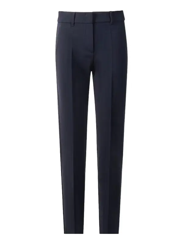 Emporio Armani Pleated Straight Casual Pants - Black