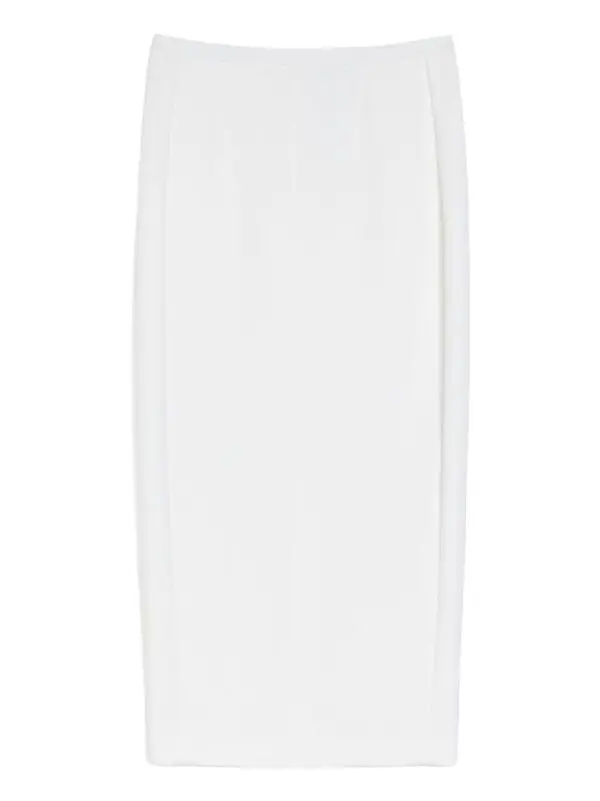 Max Mara Jersey Midi Skirt - White