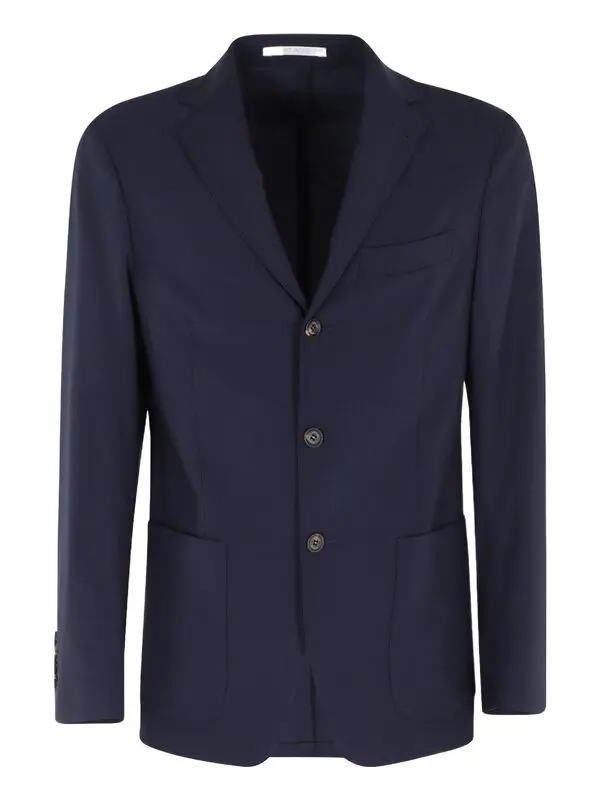 Eleventy Long-sleeved Suit Jacket - Black