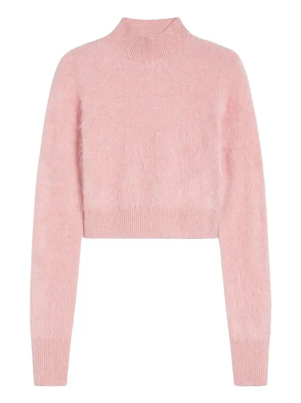 Sportmax Gubbio Mock Neck Jumper - Pink