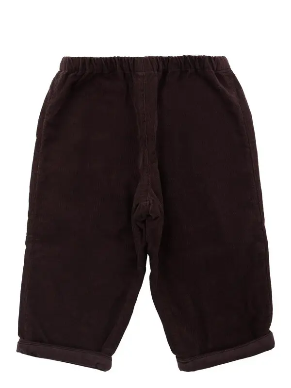 Bonpoint Elastic Waist Casual Pants - Brown
