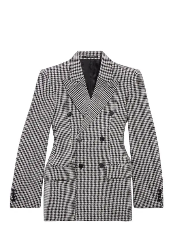 Balenciaga Hourglass Double-breasted Jacket - Black/white