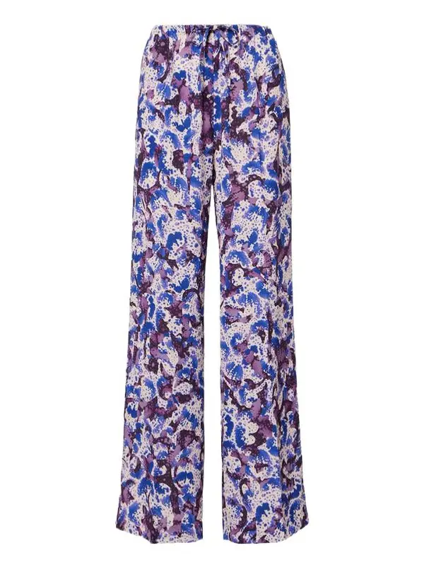 Dries Van Noten Printed Elastic Waist Trousers - Multicolor