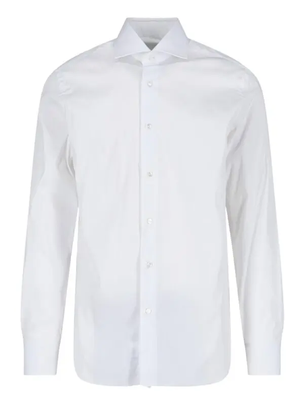 BARBA NAPOLI Classic Dress Shirt - White