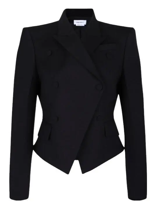 Alexander McQueen Double-breasted Blazer - Black