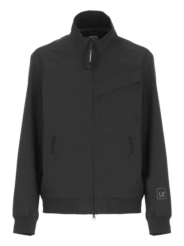 C.P. COMPANY Logo Patch Lightweight Jacket - Black