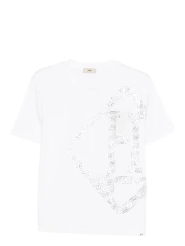 Herno Embellished Crewneck T-shirt - White
