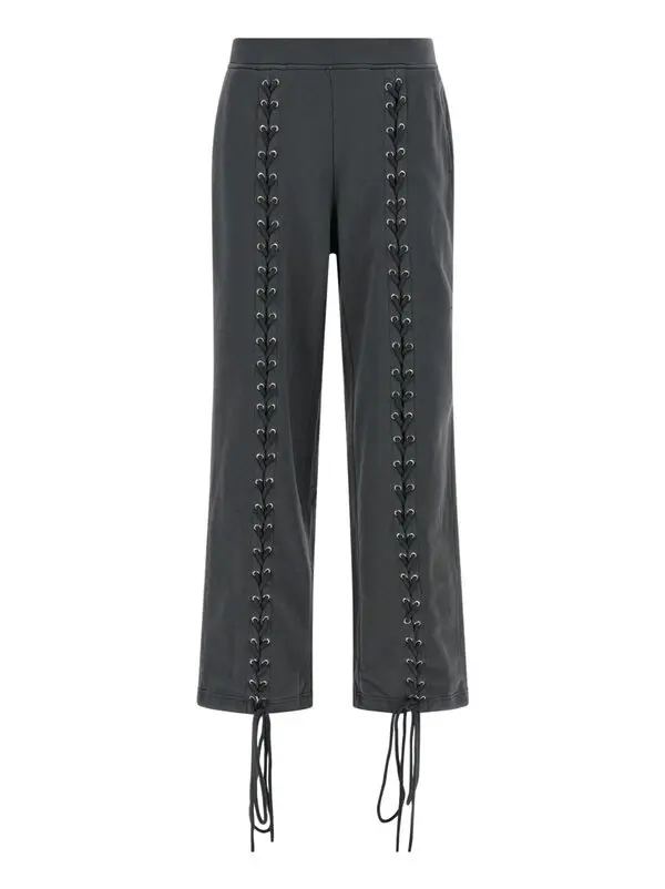 ROTATE BY BIRGER CHRISTENSEN Lace-up Detail Pants - Red