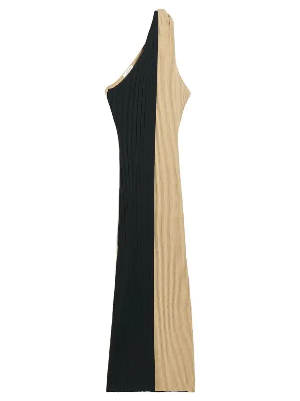 BY MALENE BIRGER Noto Dress Asymmetrical One-shoulder - Bicolor Block