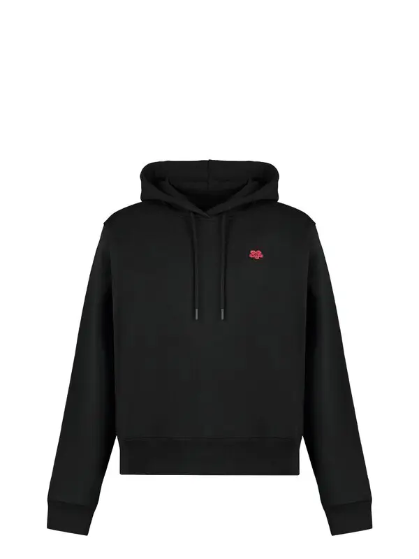Kenzo Boke Flower Drawstring Hoodie - Black