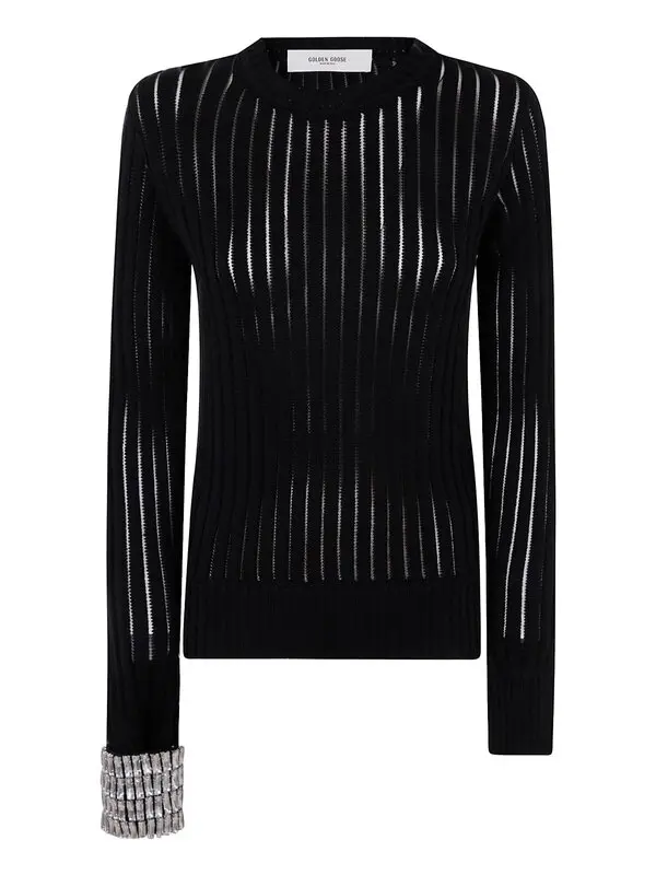 GOLDEN GOOSE Cotton Sweater - Black