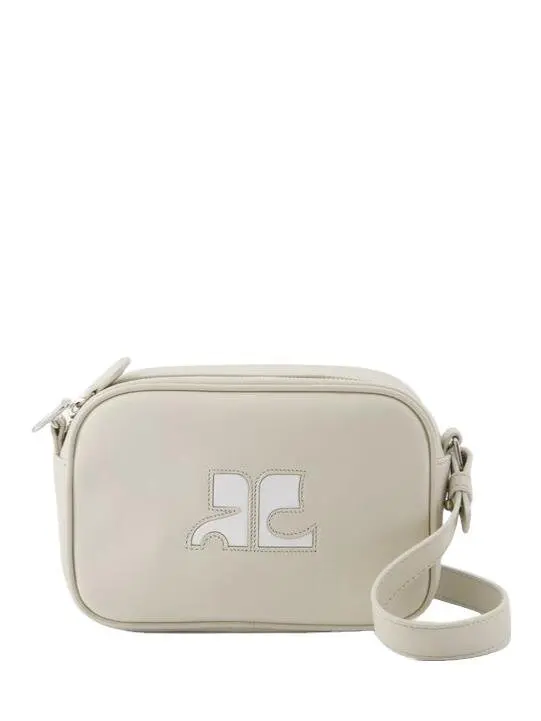 COURREGES Courrèges Redition Zip-up Crossbody Bag - Nude