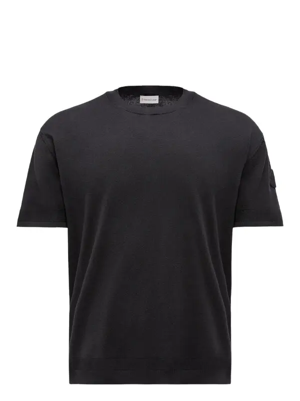 Moncler Short Sleeved Crewneck T-shirt - Black