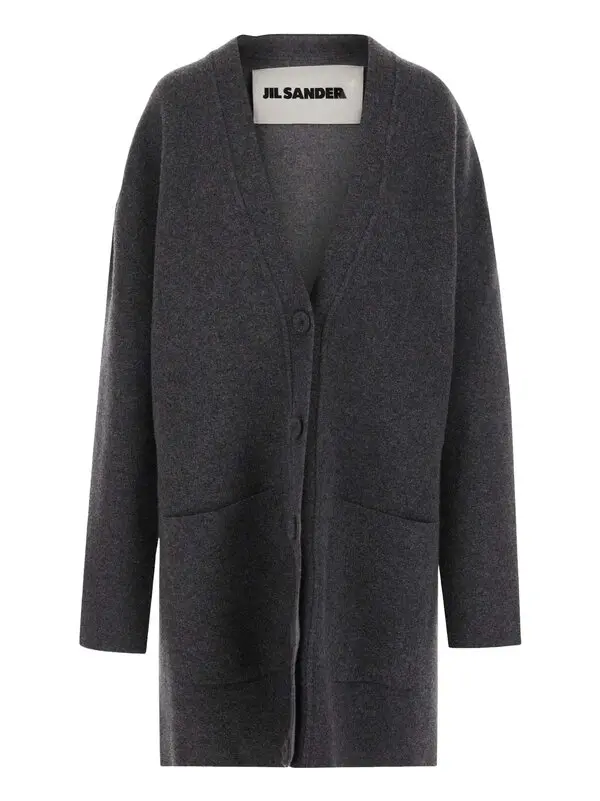 JIL SANDER V-neck Cardigan - Black