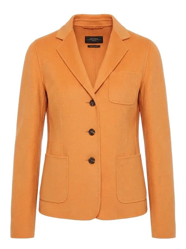 Max Mara Single-breasted Notch Lapel Casual Jacket - Brown