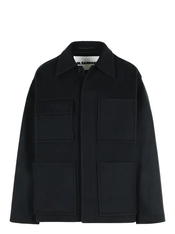 JIL SANDER Straight Hem Jacket - Black