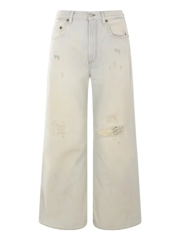 Acne Studios Distressed Relaxed-fit Jeans - Nude