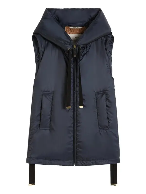 Max Mara Hooded Waistcoat - Midnight Blue
