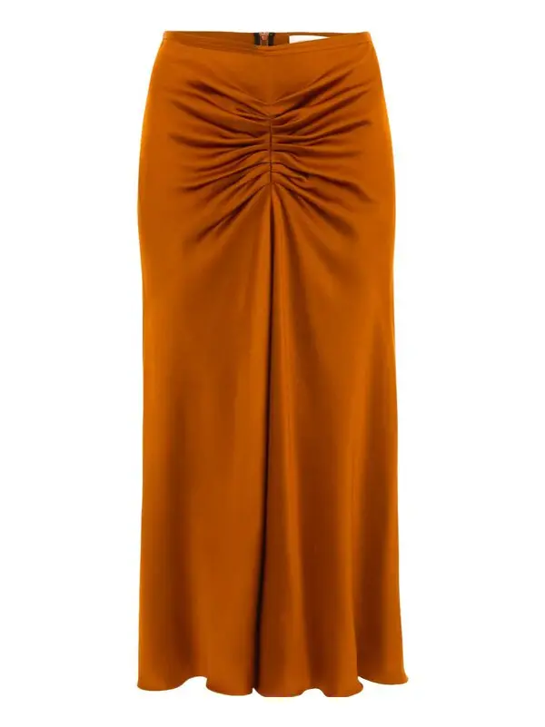 Victoria Beckham Draped Skirt - Brown