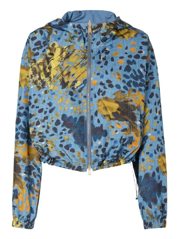 Fendi Printed Reversible Hooded Jacket - Multi-color