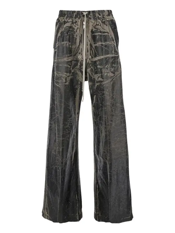 Rick Owens Geth Belas Distressed Trousers - Black