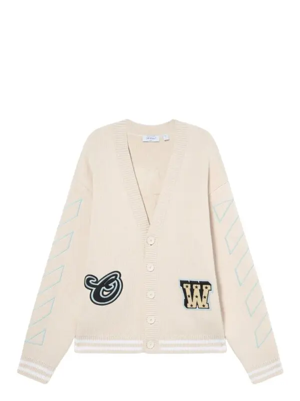Off-White Star Logo Cardigan - Cream