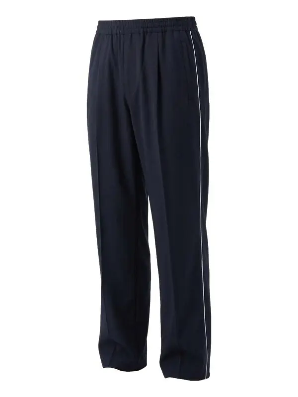 Gucci Logo-patch Trousers - Dark Blue