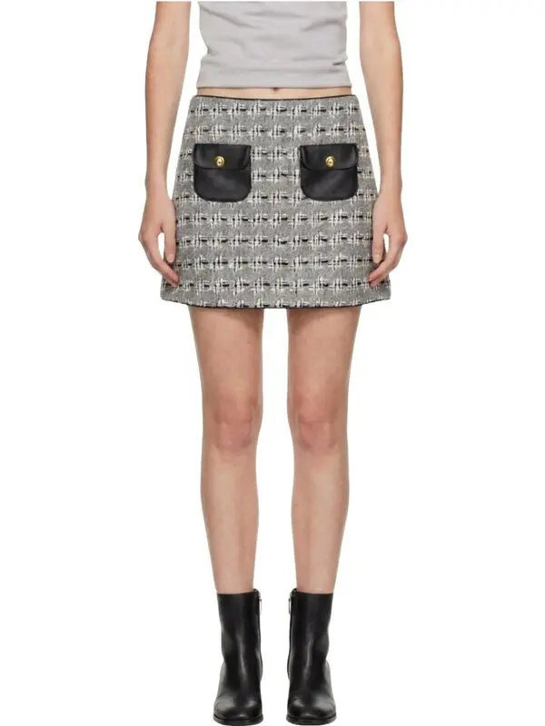 Marissa Chiara Pocket Skirt - Grey