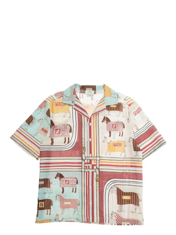 Fendi Horse-print Top - Multicolor