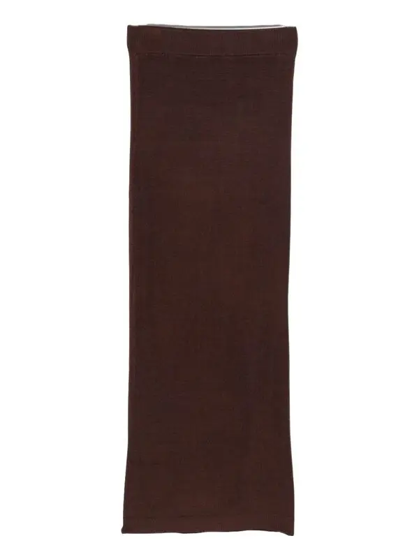 ENTIRE STUDIOS Ribbed Midi Skirt - Black
