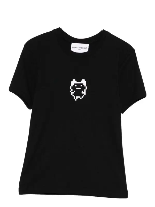 Coperni Graphic Print T-shirt - Black