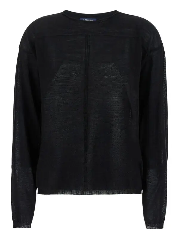 Rick Owens Crewneck Knit Sweater - Black