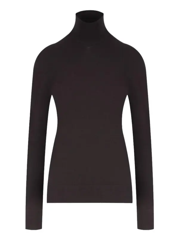 Bottega Veneta High-neck T-shirt - Dark Chocolate