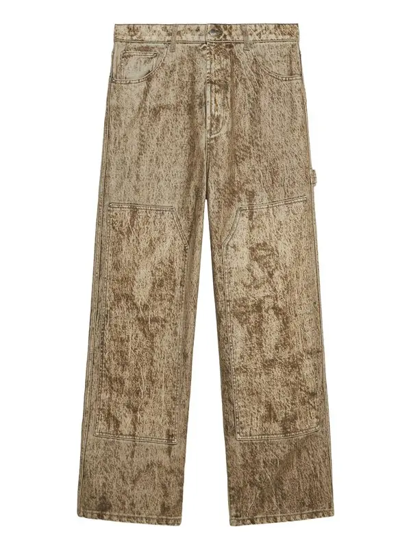 1989 STUDIO Wide-leg Carpenter Jeans - Beige