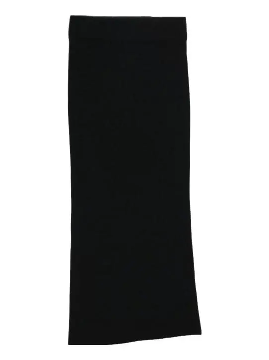 ENTIRE STUDIOS Fitted Midi Skirt With Elasticated Waist - Black