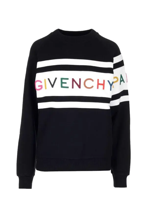 Givenchy Embroidered Logo Hoodie - Black